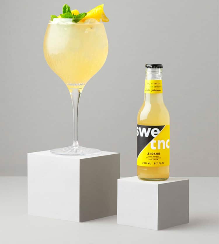 Lemonad från Swedish Tonic gjord på ekologisk citronjuice & rårörsocker